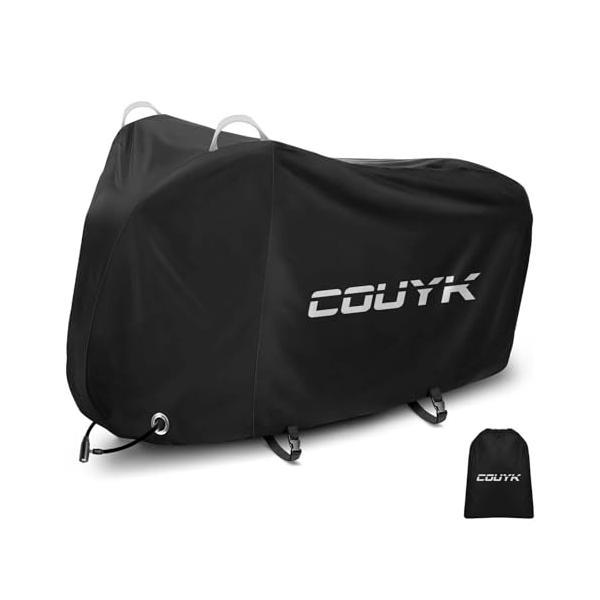 ブラック/29 インチ まで の 自転車 対応/COUYK-420D・Model:COUYK-420D・パッケージ個数:1・超長持ち耐久使用的な生地COUYK自転車のカバーは420D高密度オックスフォード生地の精密な二本針二重環縫いミシンを...