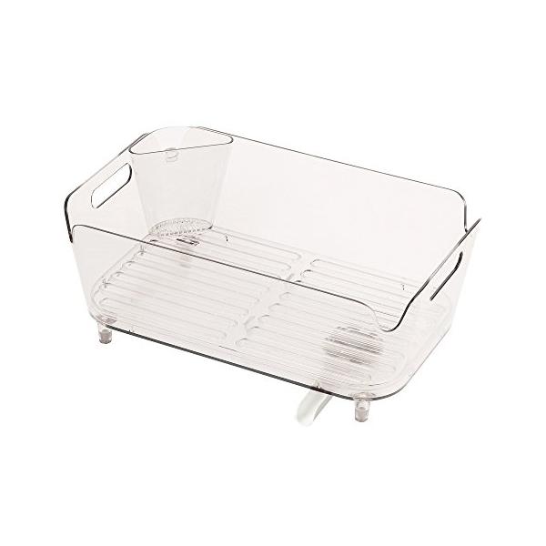 クリア/幅38×奥行24×高さ15cm/HB-3731・Color:クリア・パッケージ個数:1・サイズ:(約)幅38×奥行24×高さ15cm・原料樹脂:バスケット・目皿・水切りポケット/アクリル樹脂(耐熱温度80度・耐冷温度-20度)、ノズ...