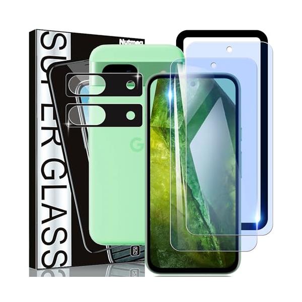 透明です/2枚＋2枚Google Pixel 8A/-・Size:2枚＋2枚Google Pixel 8A・○ セット内容○ ：2枚対応機種用の ガラスフィルム ブルーライトカット+2枚対応機種用の カメラフィルム・○ブルーライトカット○:...