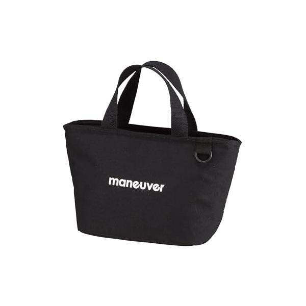 ランチトート3Lブラック/-/4573306871712・Color:ブラックStyle:ランチトート3L・パッケージ個数:1・お弁当と水筒がピッタリなコンパクトサイズの「maneuver(マヌーバ)保冷ランチトートバッグS」横長で可愛らし...