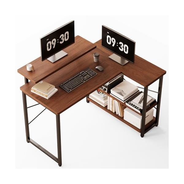 クラシックライトブラウン/105CM/-・Color:ライトブラウンSize:105CM・商品仕様パソコンデスクとしてはもちろん、ゲーミングデスクとしても使用できるおしゃれなL字デスク。本体サイズ：約幅105×奥行48×高さ75CM 本体重...