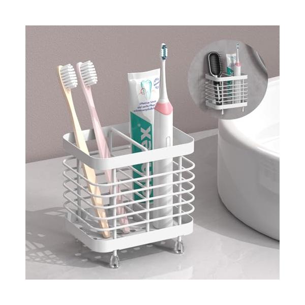 ホワイト/2仕切り/0・Size:2仕切りColor:ホワイト・「おしゃれなデザイン」　洗練でシンプルなデザインにより、あらゆる空間になじみやすく、浴室や洗面所にぴったりとはまり、洗面台やテーブル置いても違和感を感じないアイテムです。・「ス...