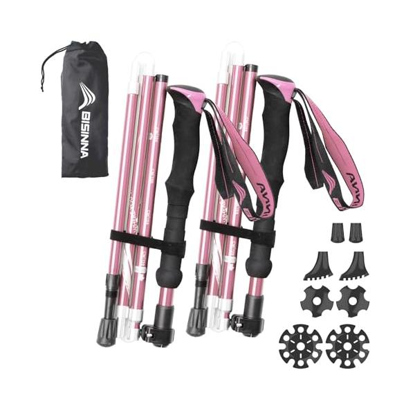 95-110cm（ピンク）レッド・ブラック・ブルー・ピンク/-/DL015・Style:95-110cm（ピンク）・商品仕様全長110cm、長さ調整(95cm - 110cm)、重量273g/本、収納サイズ：30cm、対応身長：145cm~...