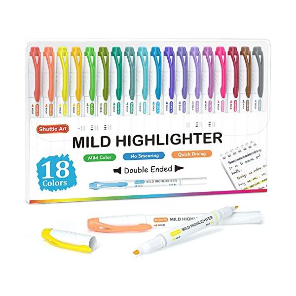 極細18色/1 Count (Pack of 18)/SA DMH18・Color:18色・パッケージ個数:1・目に優しい18色セット穏やかなパステルカラーの18本蛍光マーカーペンです。薄めのカラーはチカチカする感じがなく目が疲れずに、お勉...