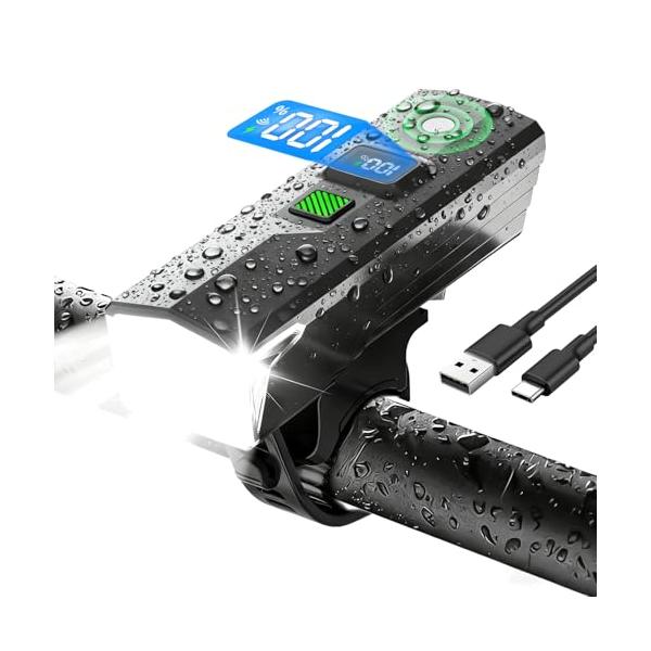 改良モデル/-/CD-Q04・Color:改良モデル・高輝度LEDライト・ハイモードで260m超遠距離照射 この自転車ライトは、最大2000ルーメンの超高輝度を誇り、ハイモードでは最大260メートル先まで強力に照射です。180°大ワイドで照...