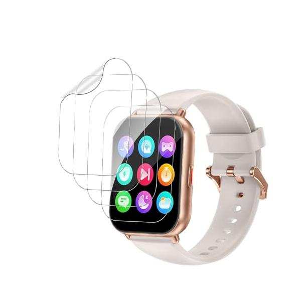 -/4枚フィルムRUIMEN H1 スマートウォッチ/-・Size:4枚フィルムRUIMEN H1 スマートウォッチ・特別設計スクリーン 保護フィルムはRUIMEN H1 スマートウォッチ 1.85インチ専用に設計されています。・極薄＆高透...