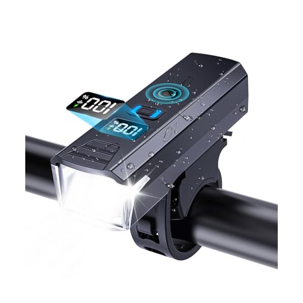 ブラック/-/CD-Q02・高輝度ランプ・５つの点灯モードこの自転車用ライトは、2000ルーメンの強力な明るさを誇り、最大照射距離260mを実現します。、暗闇でも道路や路面の状況をはっきりと把握できます、安全なライディングをサポートします。...