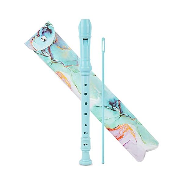 2-Blue Green Splash-ink/ドイツの8ホール/JP-Recorder-2-Blue Green Splash-ink・Size:ドイツの8ホールColor:2-Blue Green Splash-ink・パッケージ個数:...