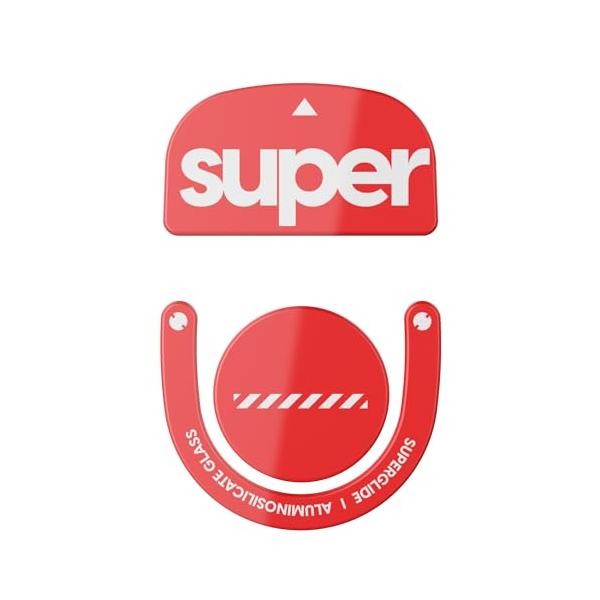 Logicoolレッド/G Pro X Superlight 2/LGS2GR2・Color:レッドSize:G Pro X Superlight 2Style:Logicool・パッケージ個数:1・超高耐久 - 擦り減らない強化ガラスの表...
