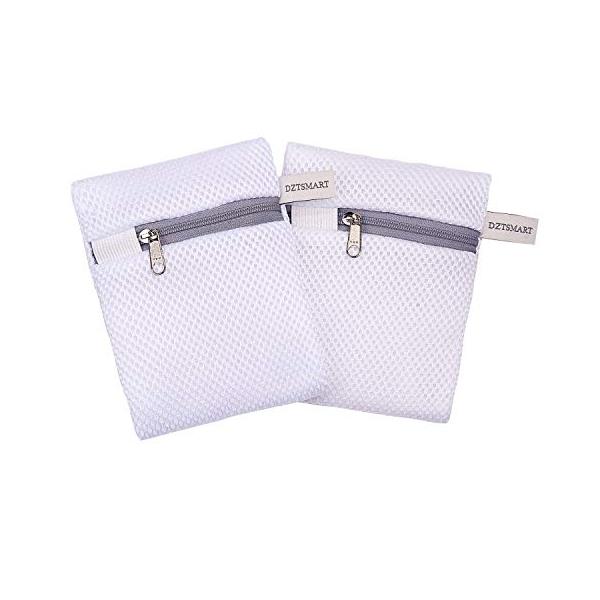 ホワイト/SS/DZT-WSN-A01・パッケージ個数:2・高品質洗濯ネット: YKKファスナーさびにくい、滑らか、無障害、信頼性，細目のメッシュの二重構造です，吊りロープ付 優れた三重縫製技術 耐摩耗性および耐衝撃性。・マグネシウム粒を入...