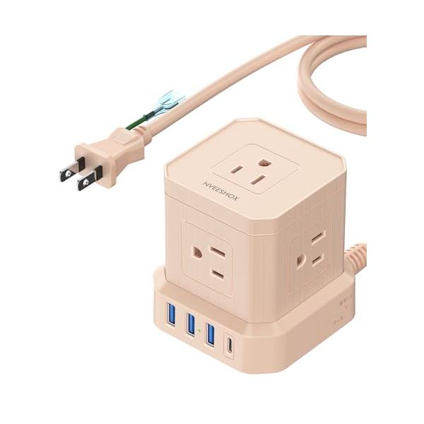 ピンク/-/TP-VC4U6J・Color:ピンク・パッケージ個数:1・??Type-C付き電源タップ 5個のACプラグと3つのUSB-Aポート、さらに1つの最新のUSB-Cポートを搭載しています。これにより、急速充電もとなります。USB-...