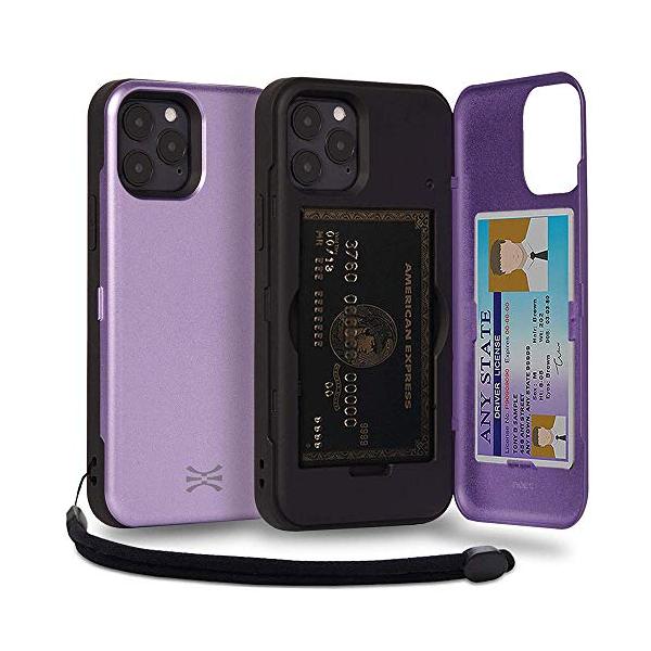 パープル/iPhone 12 / 12 Pro (6.1 インチ)/1112TCXP-PU・Color:パープル・パッケージ個数:1・手帳機能 ミラーを除くと3枚のカードを収納できます。(ドアに1枚、ホルダーに2枚)・二重構造 柔軟なTPU...