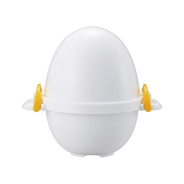 designホワイト/イエロー/たまご1個用/RE-1505・PatternName:1個用・パッケージ個数:1・色:ホワイト/イエロー・サイズ:ワンサイズ・メーカー:曙産業・電子レンジ可:はい・製品サイズ:12.2 x 10.8 x 11...