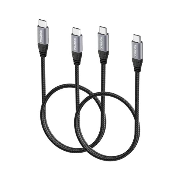 ブラック/50cm 2本/-・Size:50cm 2本・タイプC端子・100W充電CtoC設計で、for iPhone16 などほとんどのType-Cデバイスに適用できます。 最大100Wの急速充電に対応し、充電の待ち時間を大幅に短縮し、デ...