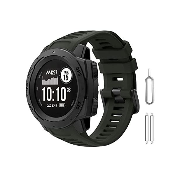 Sportsチャコールグレー/-/-・Color:チャコールグレー・対応機種： Instinct 2/Instinct/nstinct Esports/Instinct Tide/Instinct Tactical 。（スマートウォッチは含...