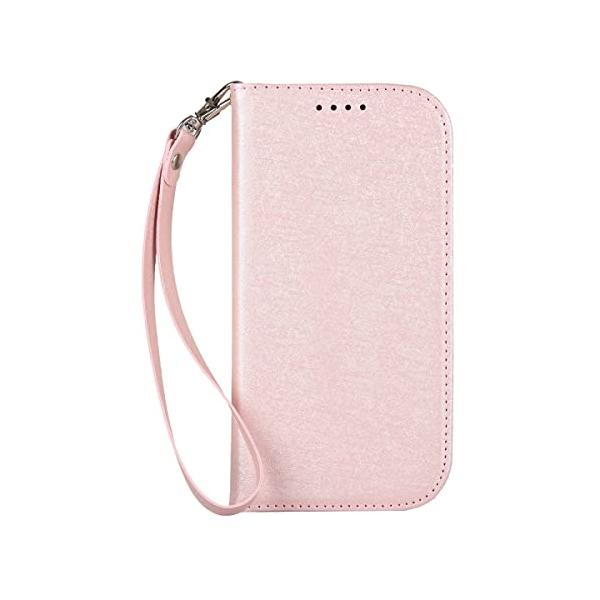 手帳型ローズゴールド/らくらくスマートフォン F-42A/F-01L/C-208RG・Size:らくらくスマートフォン F-42A/F-01LColor:ローズゴールド・対応機種：富士通 FUJITSU ドコモ docomo らくらくスマー...