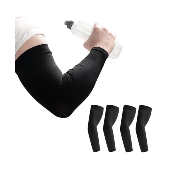アームカバー メンズブラック/-/-・Color:ブラック・スポーツ系イケメン冷感アームカバー肌に優しい冷感材質を採用し、風が当たてひんやりとした着心地を体感できる。ストレッチ性が高いのでフィット感抜群、肘関節の曲げ伸ばしが楽になります！・...