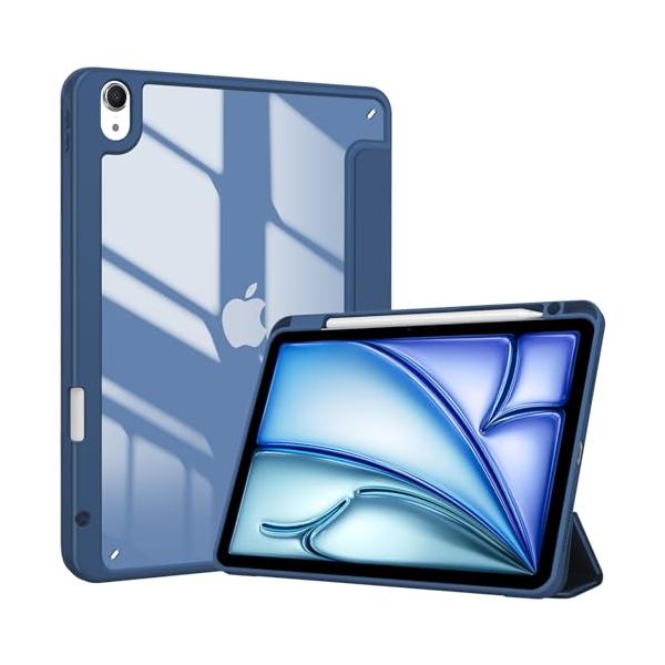 ネイビー/-/PC-08363995・Color:ネイビー・パッケージ個数:1・適用機種: iPad Air 11インチ M4（2026）、M3 2025(A3267 A3270)、iPad Air 11インチ M2 2024(A2902 ...