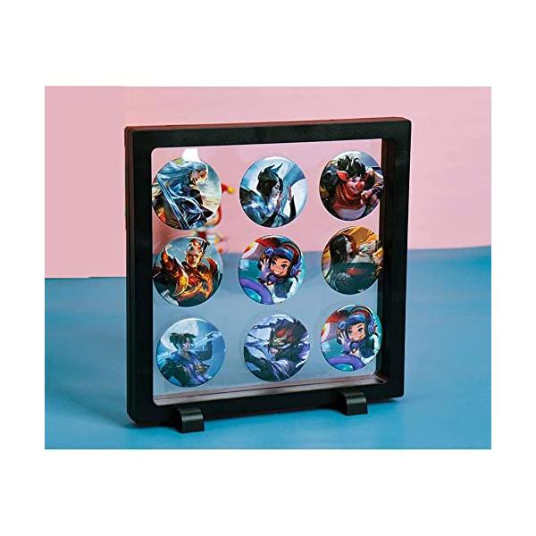 ビンテージblack-18*18-1pcs/-/-・Color:black-18*18-1pcs・商品仕様付属品：ディスプレイスタンド本体×1個、台座×2個。本体寸法：18×18×2cm、本体内寸：15.7×15.7cm、台座寸法：4.5×...