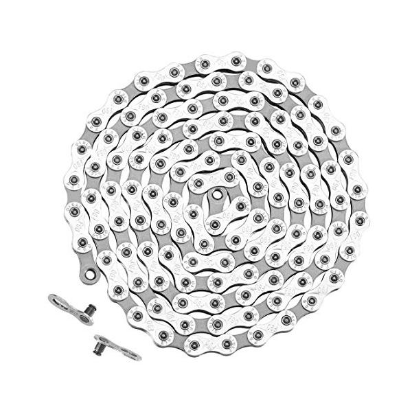 外シルバー内ブラウン/-/-・Color:外シルバー内ブラウン・シマノ、スラムなどの多種類変速システムに適用し、ミッシングリンク付き。・マンガン鋼が採用され、焼入れで生産し、耐久で磨きに耐え、引張り強度が高いです。・表面はクロムメッキ防錆処...