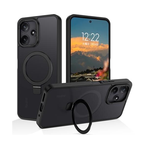 ブラック/Redmi 12 5G/-・Color:ブラックSize:Redmi 12 5G・対応機種このケースはXiaomi Redmi 12R 5G XIG03（2023年発売）用に設計されています。ご購入する前にまずはお使いの機種をご確...