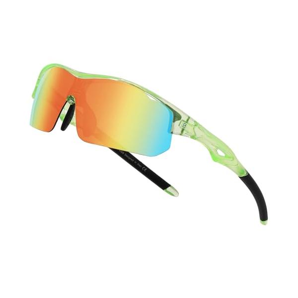 カジュアルグリーン-オレンジ/M/-・Color:グリーン-オレンジ・子供用に特別に設計されたサイズとフィット感で、快適で確実な装着を提供します。子供の顔に合わせて調整なノーズパッドとテンプルが付いています。・高品質のTACレンズを採用して...