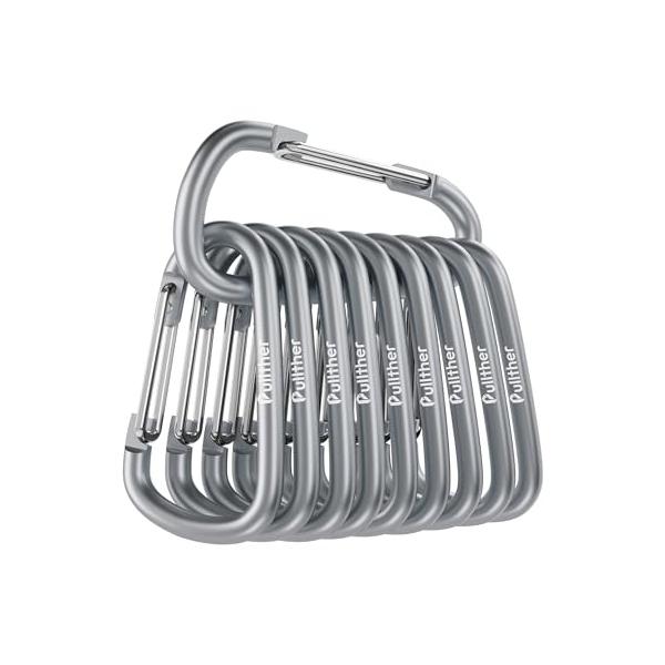 ?色/3 cm x 5.6 cm/M・Color:?色・このカラビナはリュックにBluetoothのスピーカー、テントの張り綱、鍵、キーホルダー、釣りの小物などをぶら下げるのに重宝しています。キャンプ、釣りで大活躍してます・カラビナ セット...