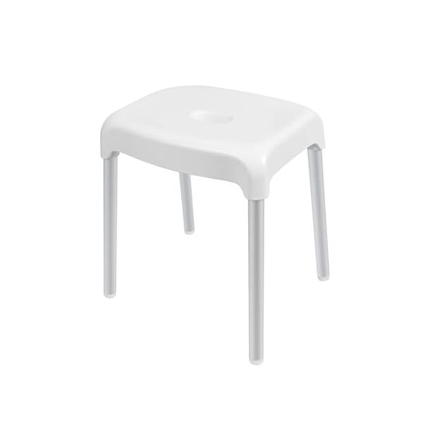 シンプルホワイト/高さ35cm/W2-LYD・Size:高さ35cm・??超厚素材×防カビ設計 当社のバスチェアは5mm超厚型高密度PP樹脂と航空グレードアルミ合金脚を採用し、耐荷重性と防錆性能を兼ね備えております。中央排水設計により水たま...