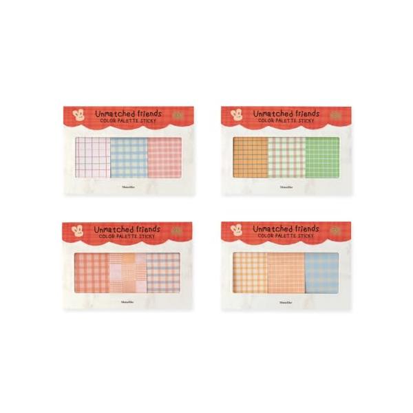 Unmatched friends A SET/パッケージサイズ : 15.3 x 20 x 1 (CM)/カラー パレット スチーキー・Color:Unmatched friends A SET・これは付箋です。・インデックスに使用できま...