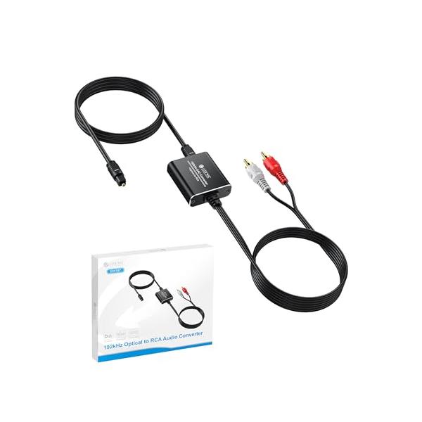SPDIF to RCAブラック/Portable/Optical to RCA Converter-K・Style:SPDIF to RCA・パッケージ個数:1・光デジタル変換器SPDIF to RCAコンバータは、デジタル・アナログ変換...