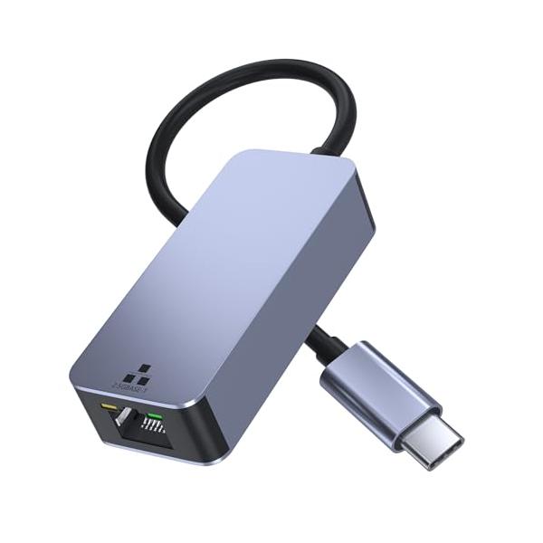 -/-/AK-usb c lan-2.5G・2.5Gbps USB Type C to RJ45変換アダプターこの USB LAN変換アダプターは、IEEE 802.3bz 標準に基づく 2.5Gbps イーサネットを完全にサポートしており...