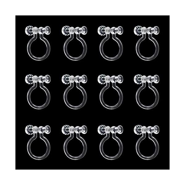 レギュラーB型/-/-・Color:B型・仕様素材：樹脂、 色：クリア（透明）、 数量：50ペア 100個入り、サイズ：8×11mm，[平皿]直径:約2mm　芯穴径:約0.75mm　[丸玉]約3mm・ノンホールピアス素材は樹脂で、金属アレル...