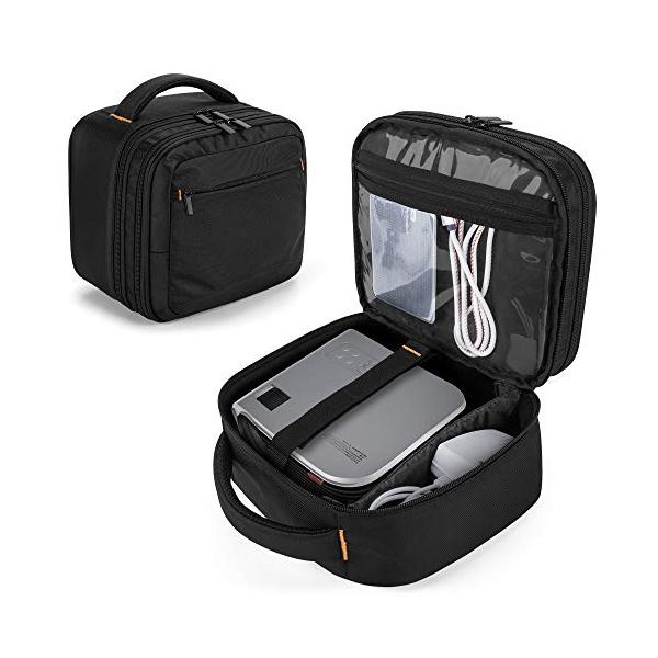 モダンブラック/二重層/-・Size:二重層・パッケージ個数:1・二層式で、複数のポケットとゴムバンドにはHDMIケーブル、AVケーブル、リモコン、または身の回り品などを収納するすることができます。・マジックテープ付きベルトはプロジェクター...