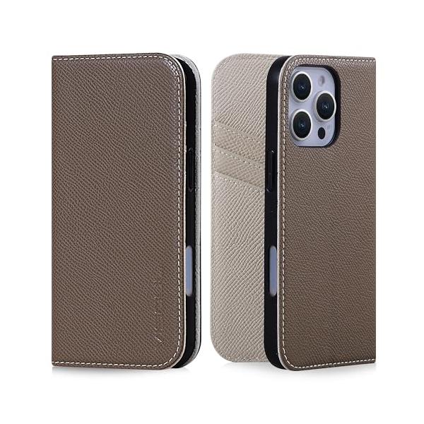 ブラウン・グレー/iPhone 16 Pro/-・Size:iPhone 16 ProColor:ブラウン・グレー・全面保護・携帯ケース対応機種：iPhone16Pro「6.3インチ」対応機種と画面サイズをよくご確認のうえ、ご購入いただけま...