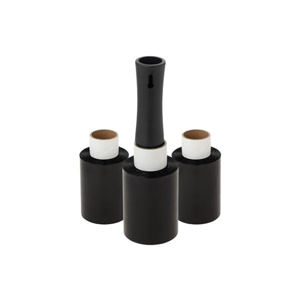 ブラック/-/-・パッケージ個数:1・用途：商品の区別、新聞・雑誌、段ボールの梱包や部品・パーツのまとめ、商品の保護・梱包、長物の荷崩れを防ぐなど・フィルムサイズ：幅10cm×長さ150m・フィルム厚み:約20μ保護にも最適の厚手タイプ・ハ...