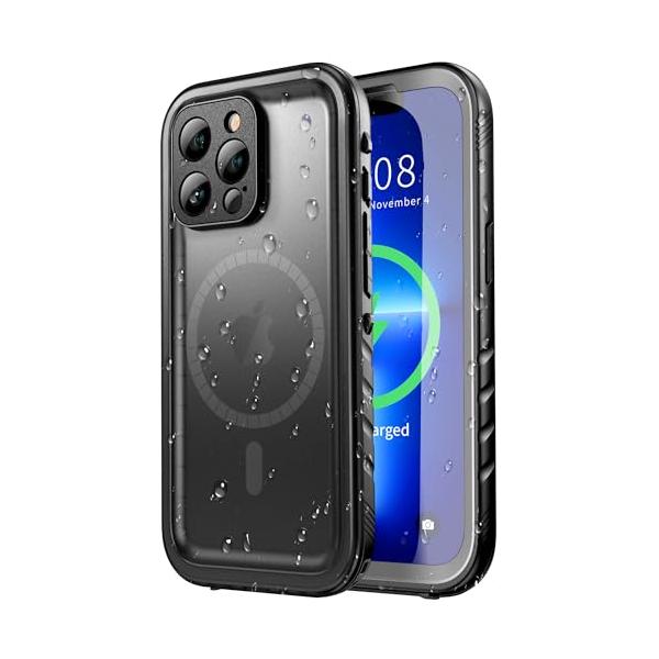 ブラック MAG/iPhone 13 Pro Max 防水ケース/Phone case for iPhone 13 Pro Max・Size:iPhone 13 Pro Max 防水ケースColor:ブラック MAG・IP68規格＆完全防水...
