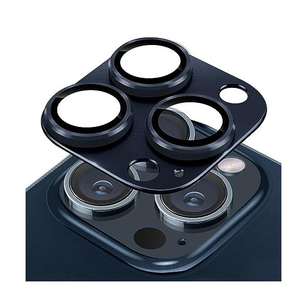 ブルー/iPhone 15 Pro / 15 Pro Max/-・Size:iPhone 15 Pro / 15 Pro MaxColor:ブルー・高級感 3D全面保護ガラス製と違って、本製品はアルミニウム合金＋強化ガラス製、15シリーズと...