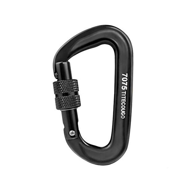 Dロッキング・ブラック/1 個/-・Color:Dロッキング・ブラックSize:1 個・重量: それぞれの錠はたった20 g サイズ: 縦81 mm x 横47 mm（ゲート開口幅20 mm)高品質 錆止め.このD-リングカラビナは  高級...