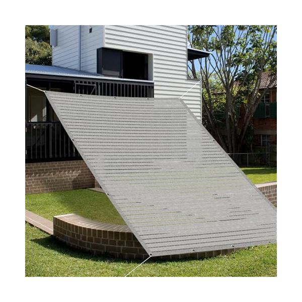 グレー透かし編み/2x3m/-・Size:2x3mColor:グレー透かし編み・パッケージ個数:1・日除け効果と耐久性夏の陽射しには光が通るのでベランダや庭でも使用できるようです。メッシュ素材なので風も通るため、夜電気をつけてもレースカーテ...