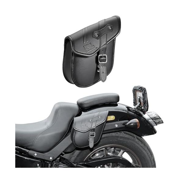 JapaneseBlack/5L（アメリカンバイク専用）/KM-5405・Size:5L（アメリカンバイク専用）・アメリカンバイク専用サイドバッグはアメリカンバイク専用[クルーザー]に設計です。ハーレー：NIGHTSTER SPECIAL/...