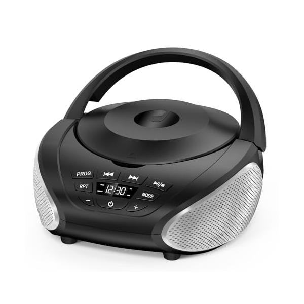 ブラック+シルバー/-/-・Color:ブラック+シルバー・CD・FMラジオ・AUX再生に対応！毎日の音楽体験を豊かにお手持ちのCDコレクションはもちろん、クリアな音質でFMラジオ（AM非対応）も楽しめるCDラジオプレーヤーです。AUX入力...