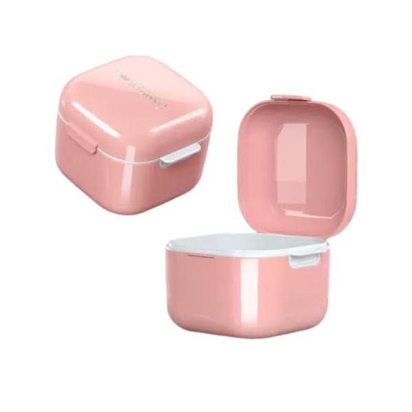 ピンク/-/-・Color:ピンク・内容入れ歯ケース1個、サイズ：9.7cm×8.8cm×7CM、重量：69g，ピンク。・高品質材料食品級材料を採用してこの歯カバー収納ボックスを作り、異臭、無毒無害、安全安心に使用することを確保した。・多機...