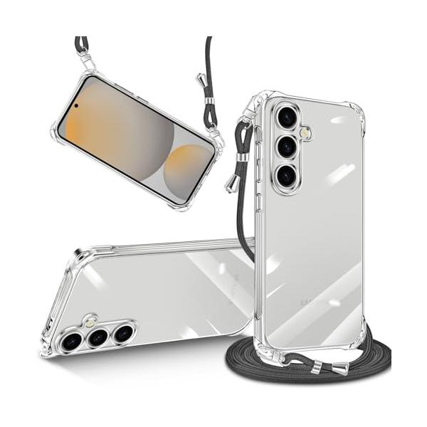 クリア/Galaxy S24 FE/-・Size:Galaxy S24 FEColor:クリア・対応機種本機によって精密に設計に基づいて、細かいところにもちょうどよく、穴位置も正しく、すべてのスピーカー、ポート、ボタンは使いやすいです。（ご...