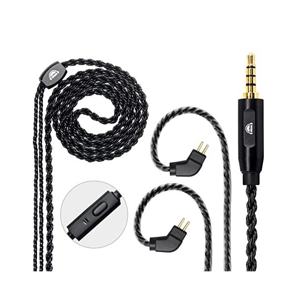 -/0.75mm 2ピンコネクタ（マイク付き）/TRN6C Ya・Size:0.75mm 2ピンコネクタ（マイク付き）・OFC線を採用信号伝送ロスが少ないOFC（高純度無酸素銅）線を採用し、クロストークを抑え、伸びやかで広がりのある高域を再...