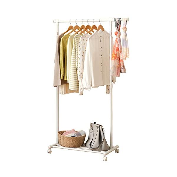 楽ちん上げ下げ x シングルホワイトB/楽ちん上げ下げ x シングル/RPHS-80WH・Color:ホワイトBStyle:楽ちん上げ下げ x シングル・パッケージ個数:1・全体耐荷重(約)40kg・ボタン式昇降機能