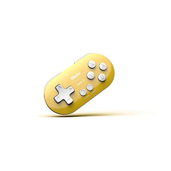 イエロー/-/6922621501114・Color:イエロー・パッケージ個数:1・小型で軽量なBluetoothワイヤレスコントローラー・Nintendo Switch  Windows  Android  macOS  Raspberr...