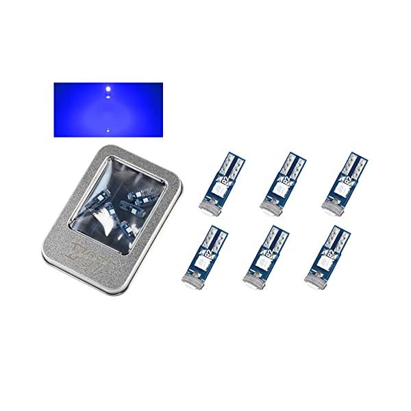 ブルー/5個セット/T5・Size:5個セットColor:ブルー・パッケージ個数:1・口金形状T5。純正バルブの標準型番を対応、取り付け簡単・便利です。・高輝度&amp;省エネ高輝度303SMDチップ3連搭載、360°無死角照射、しっかり明...