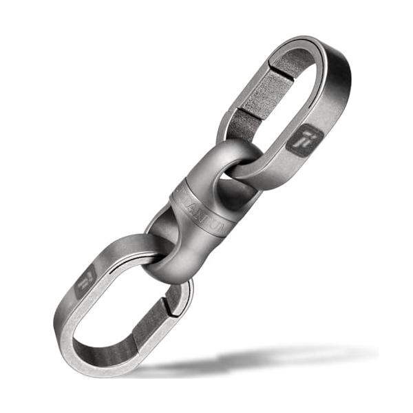 メンズグレー/コネクタ1個+連続リング*2個/-/-・Color:グレー/コネクタ1個+連続リング*2個・チタン製、一体成形チタン製：チタンは、軽く、強く、海水にさらしても錆びない金属です。また、磁気を帯びる心配やアレルギーの心配が少ない素...