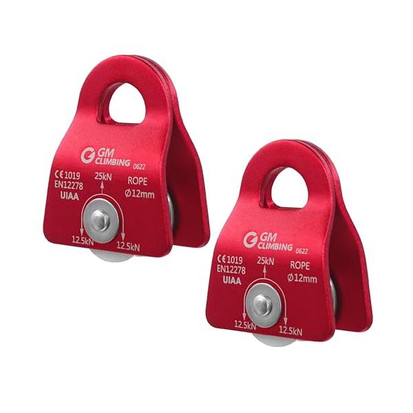 PMPプーリーレッド 2個/2個入り/GM10432・Color:レッド 2個・パッケージ個数:2・GM CLIMBINGのマイクロプーリーは、CEおよびUIAAにより認証され、スーパーコンパクトで軽量になり、クライミング、リギング、Ddr...