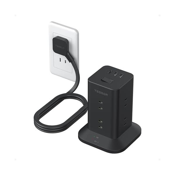 ブラック/2m&amp;usb-c/TPS04-JP-C・Size:2m&amp;usb-cColor:ブラック・電源タップ タワー 黒この電源タップは日本のために研究し、設計されていて、一般的なタワー型コンセントより小型でコンパクトです（...